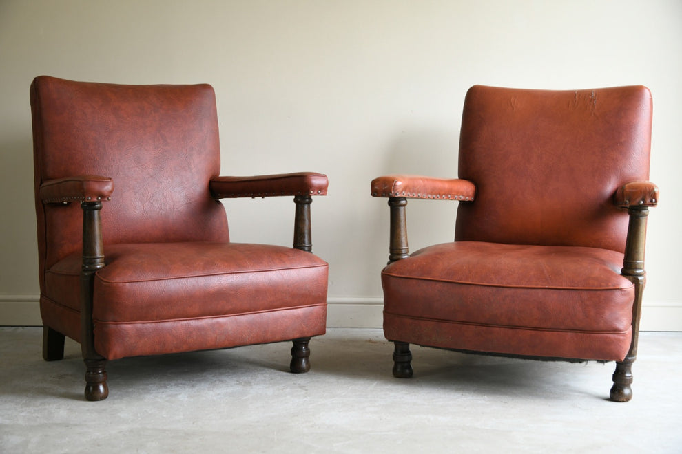 Pair Birch & Alpe Arts and Crafts Style Chairs – Kernow Furniture