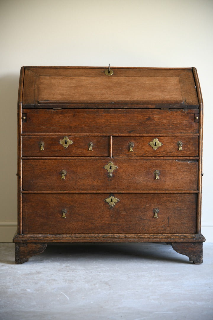Antique Georgian Oak Bureau – Kernow Furniture