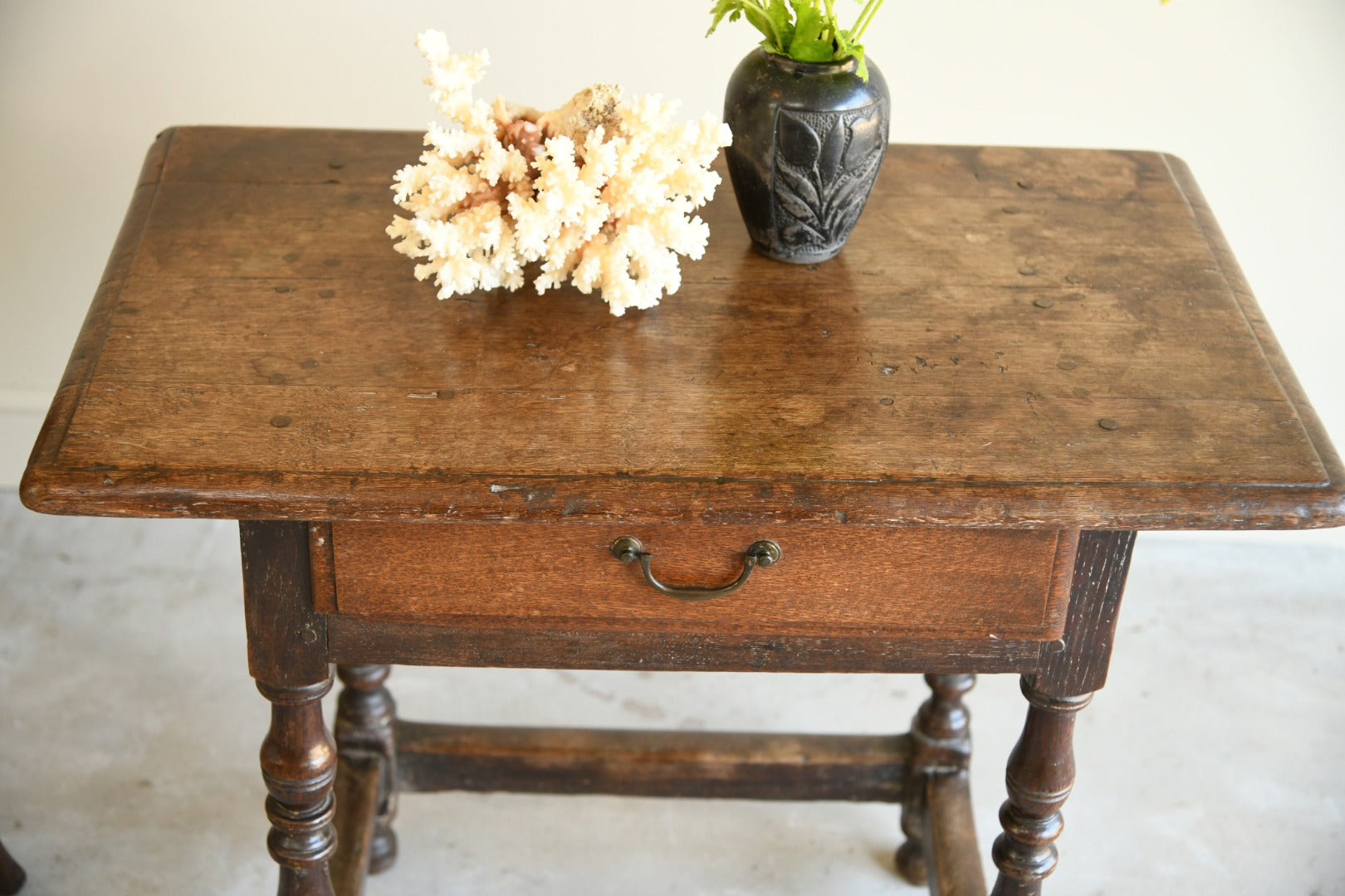 Rustic English Side Table – Kernow Furniture