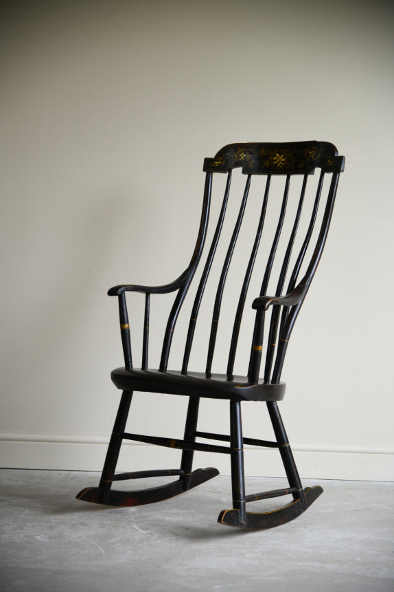 Antique Nichols & Stone Style American Rocking Chair – Kernow Furniture
