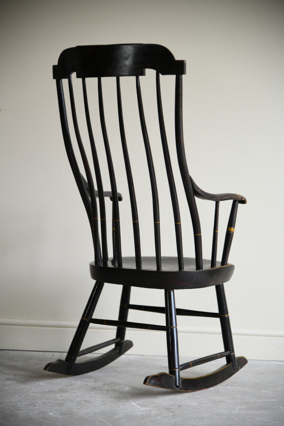 Antique Nichols & Stone Style American Rocking Chair – Kernow Furniture