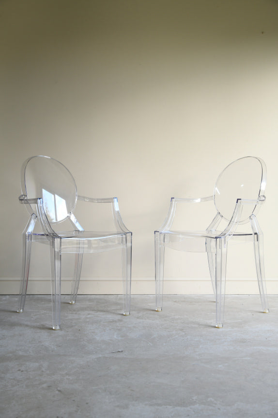 Pair Kartell Louis Ghost Chairs – Kernow Furniture