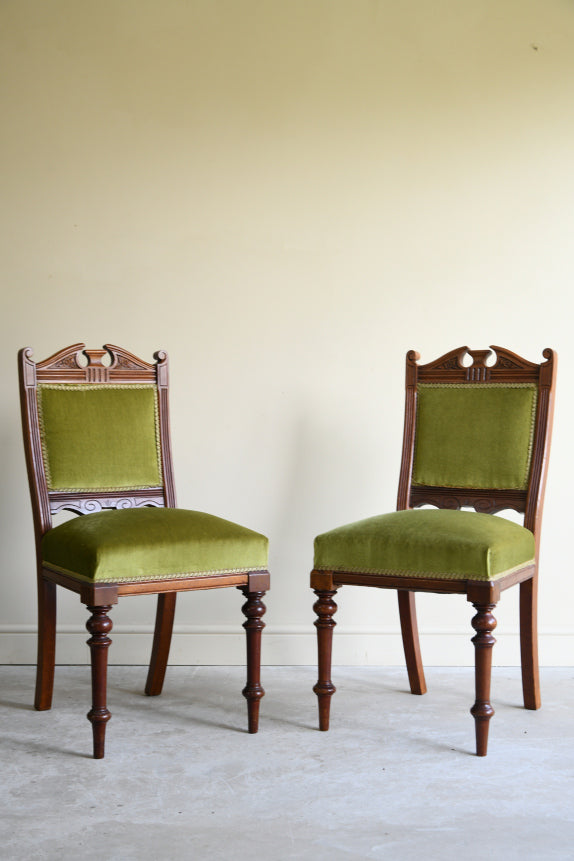 Pair Victorian Dining Chairs – Kernow Furniture