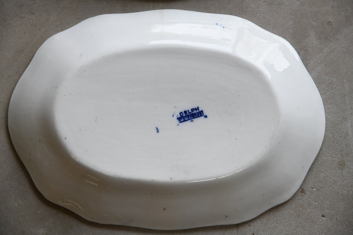 Pair Delph Plates – Kernow Furniture