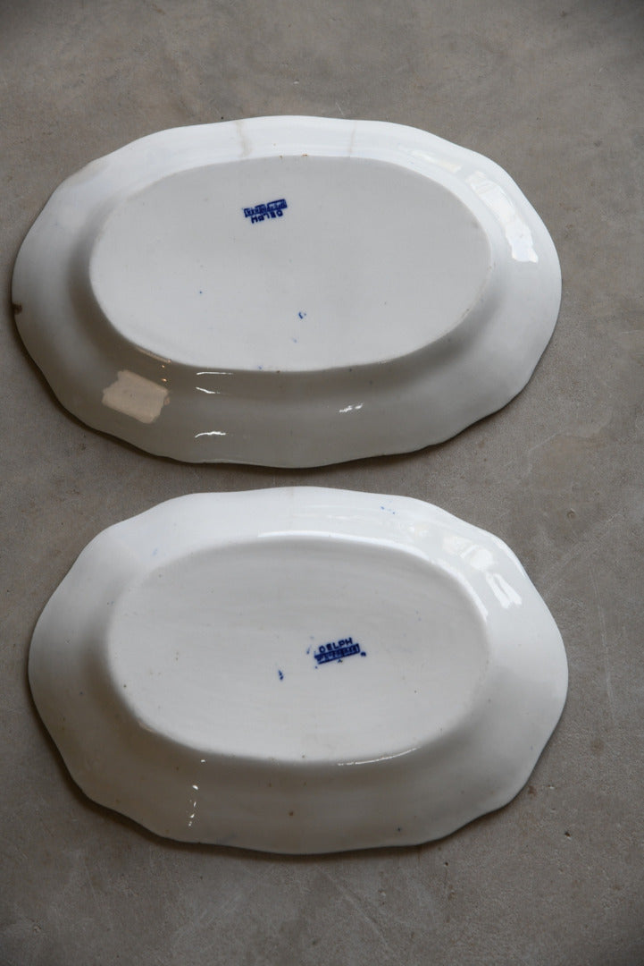 Pair Delph Plates – Kernow Furniture