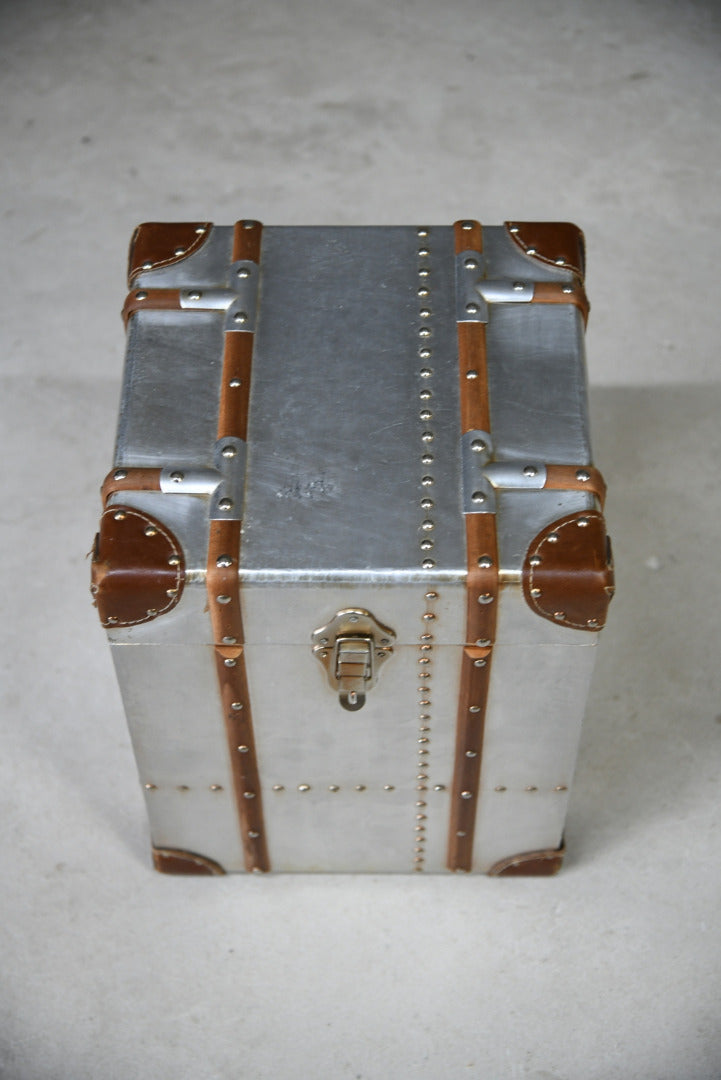 Aviator Style Aluminium Trunk – Kernow Furniture