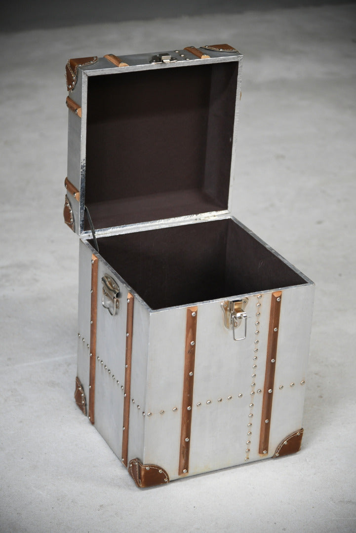 Aviator Style Aluminium Trunk – Kernow Furniture