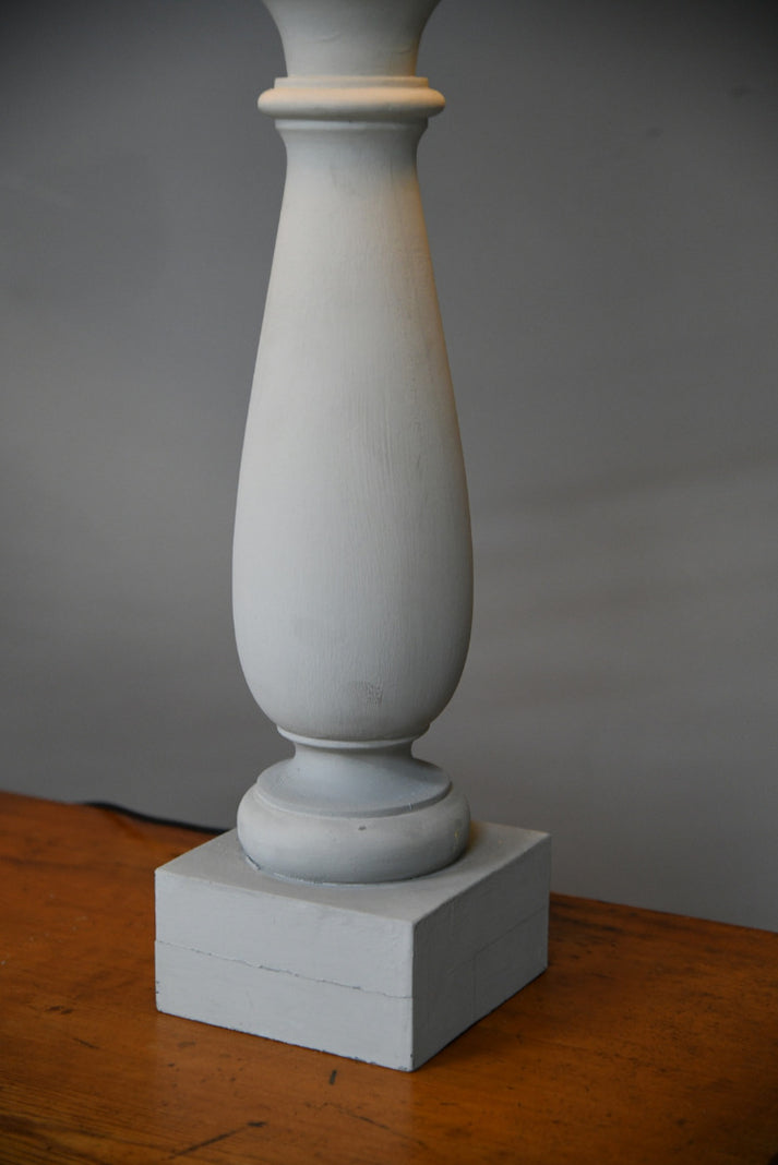 Pair Painted Turned Large Lamps – Kernow Furniture