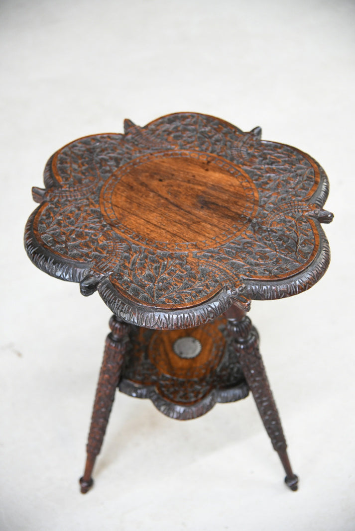 Carved Indian Padouk Table – Kernow Furniture