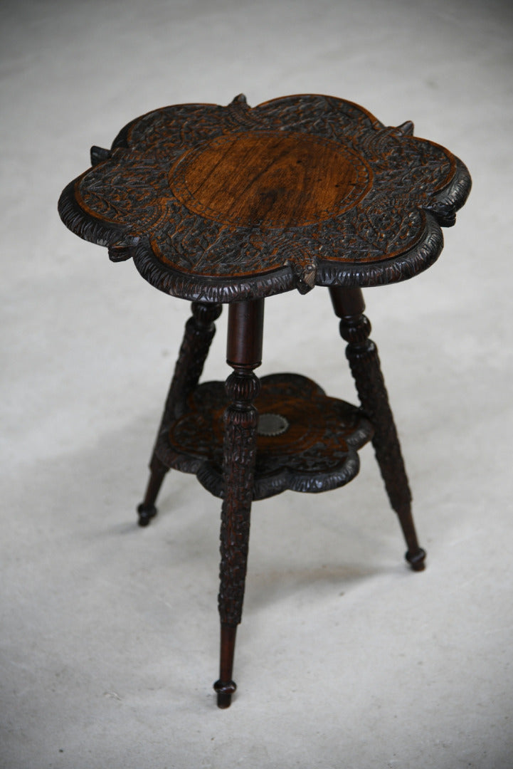Carved Indian Padouk Table – Kernow Furniture