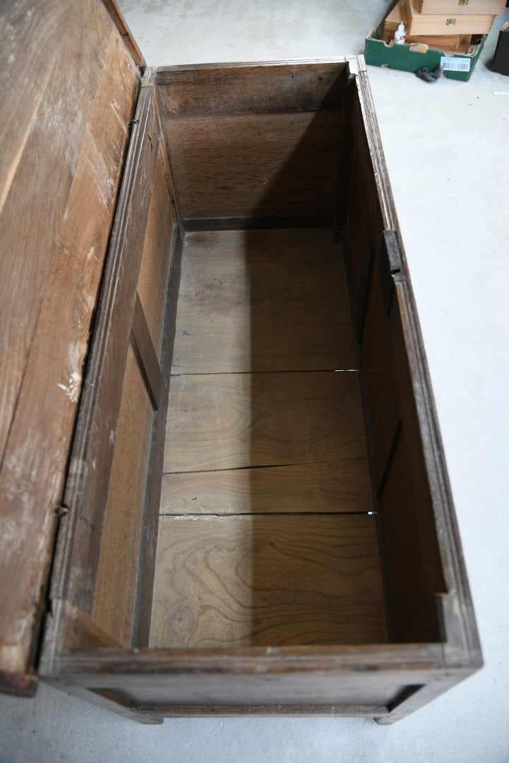 Antique Carved Oak Coffer – Kernow Furniture