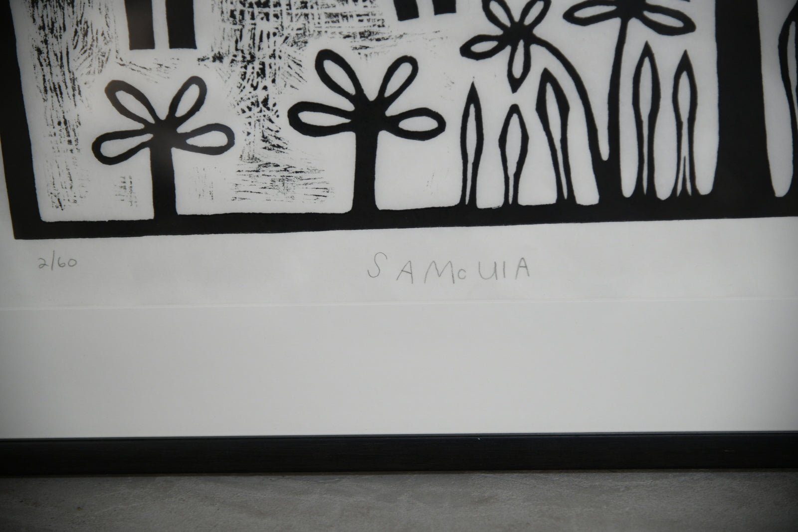 African Linocut Print - Samcuia – Kernow Furniture