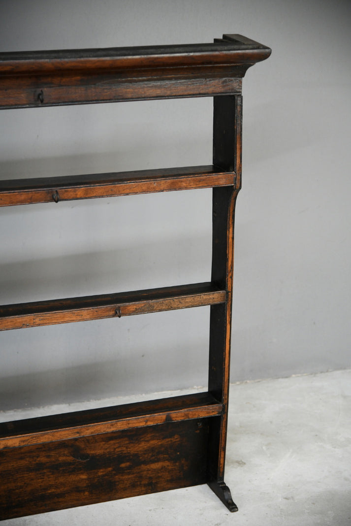 Antique Oak Delft Plate Rack – Kernow Furniture