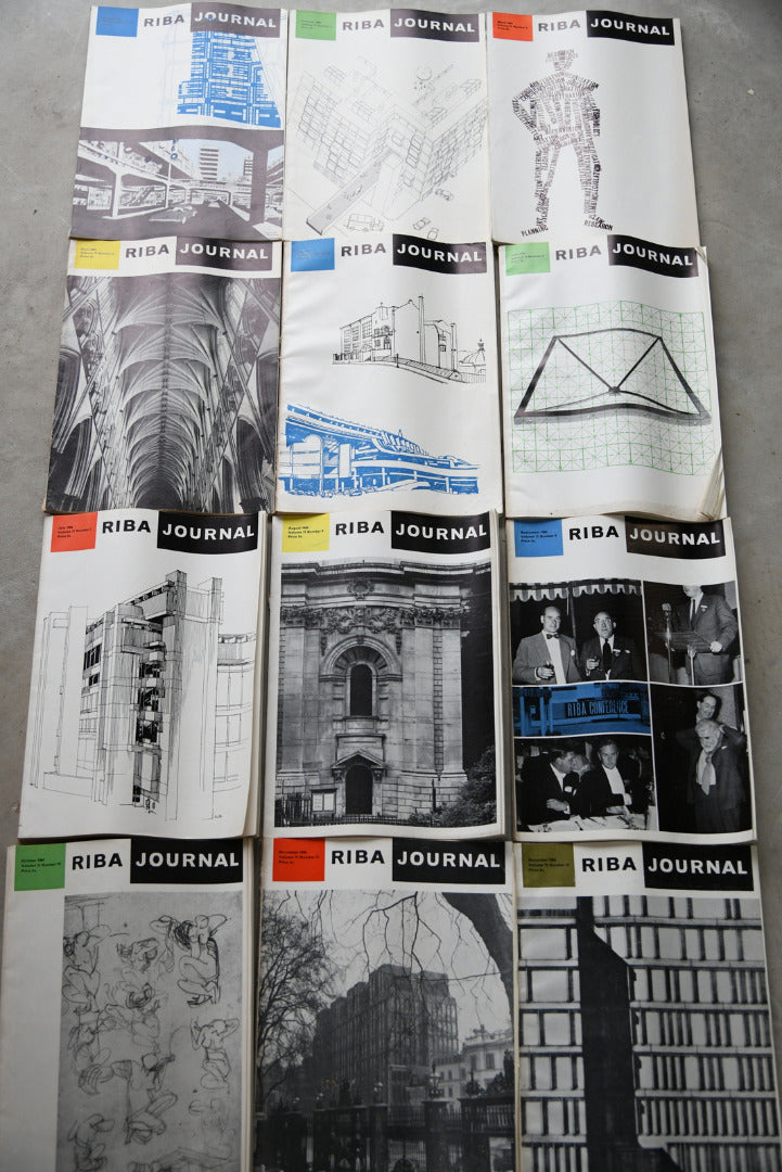 RIBA Journal 12 Issues 1964 – Kernow Furniture