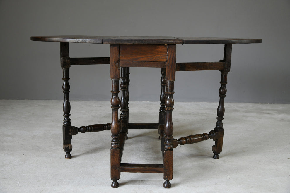 Rustic Oak Gate Leg Table – Kernow Furniture