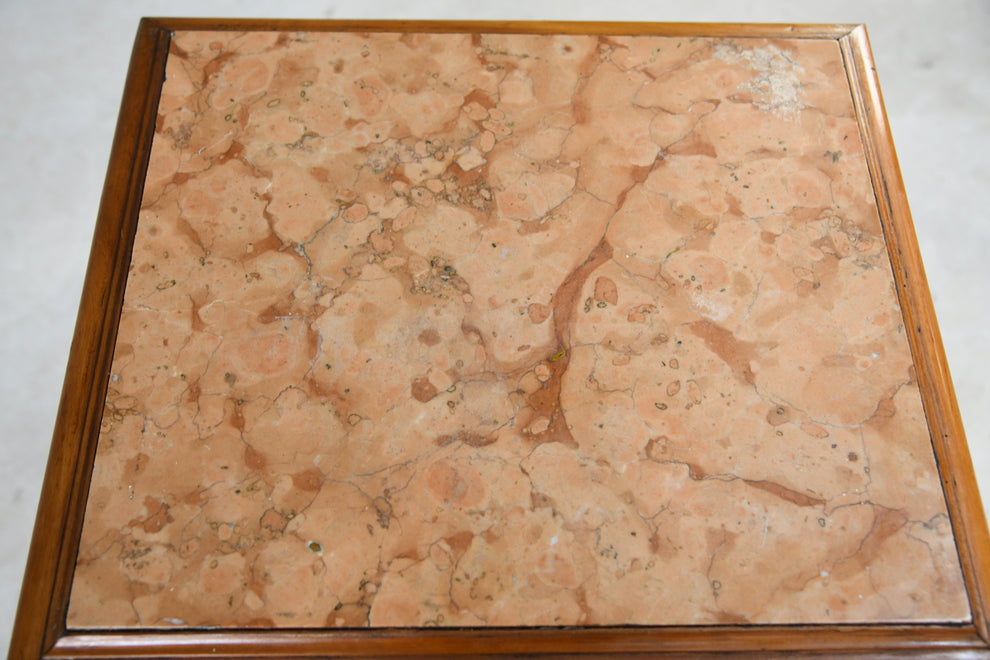 French Marble Top Pot Cupboard – Kernow Furniture