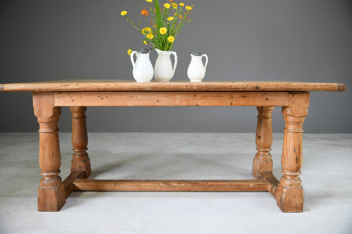 Antique Rustic Pine Table – Kernow Furniture