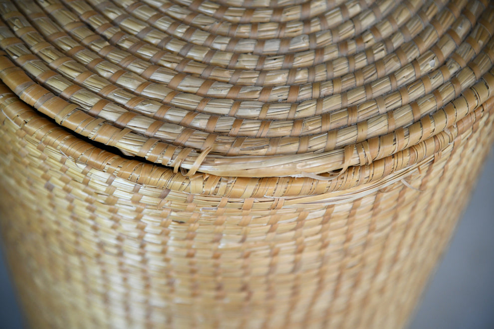 Woven Rattan Linen Basket & Lid – Kernow Furniture