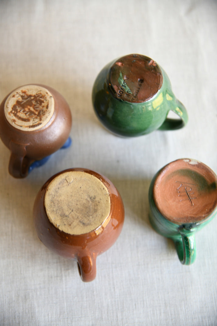 4 Small Devon Pottery Brannam Baron Glazed Jugs – Kernow Furniture