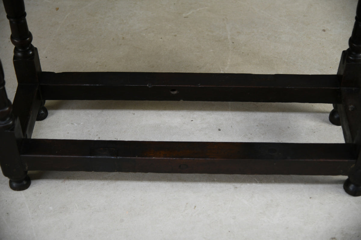 Rustic Dark Oak Side Table – Kernow Furniture