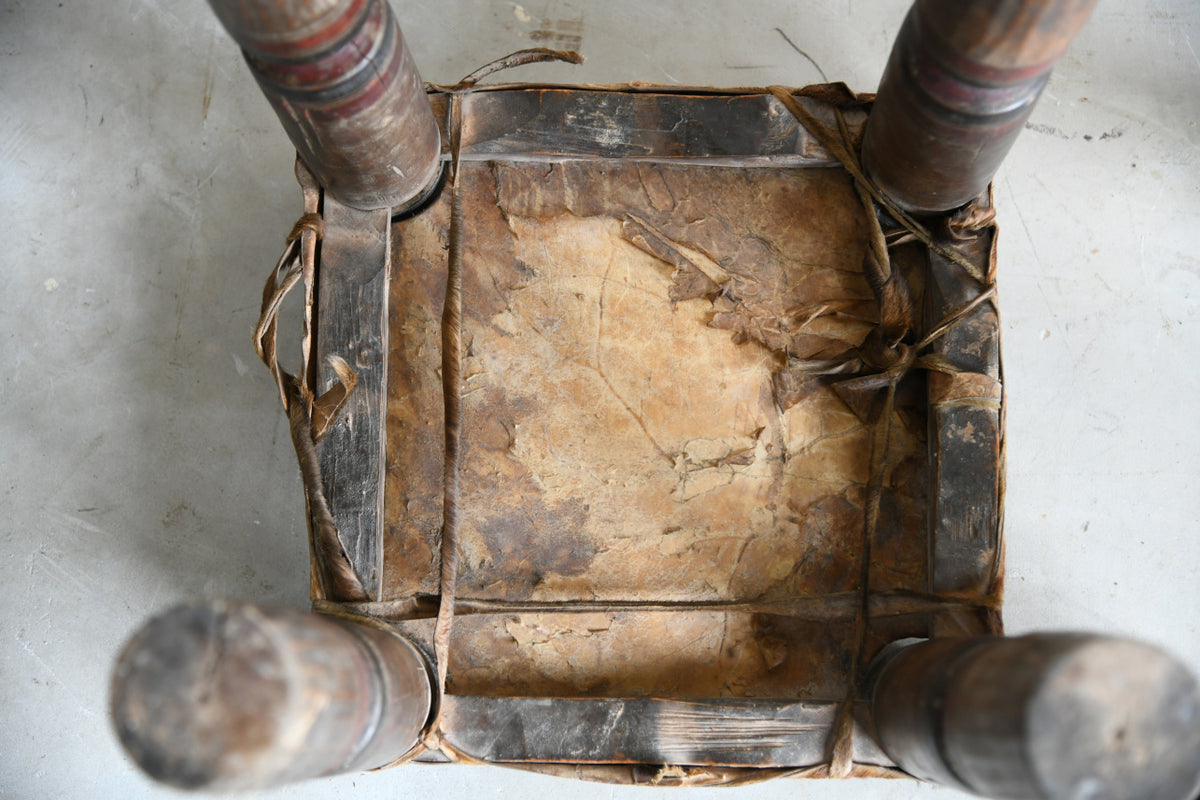 Primitive Indian Stool & Step – Kernow Furniture