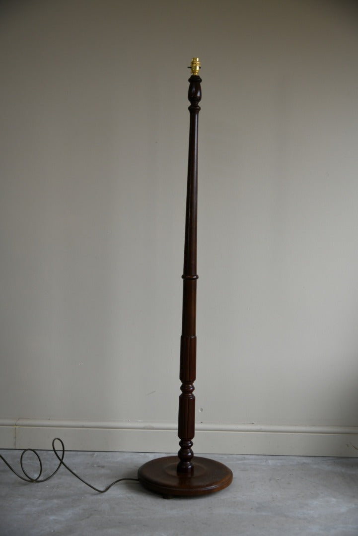 Traditional Wooden Standard Lamp – Kernow Furniture