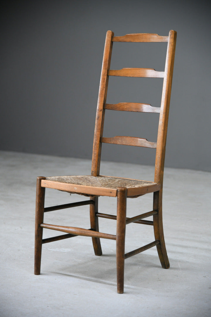 Rustic Beech & Rush Ladderback Chair – Kernow Furniture