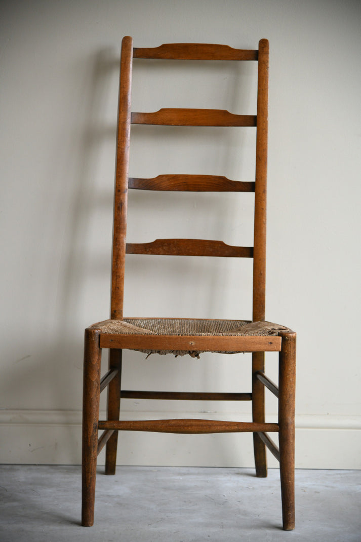 Rustic Beech & Rush Ladderback Chair – Kernow Furniture
