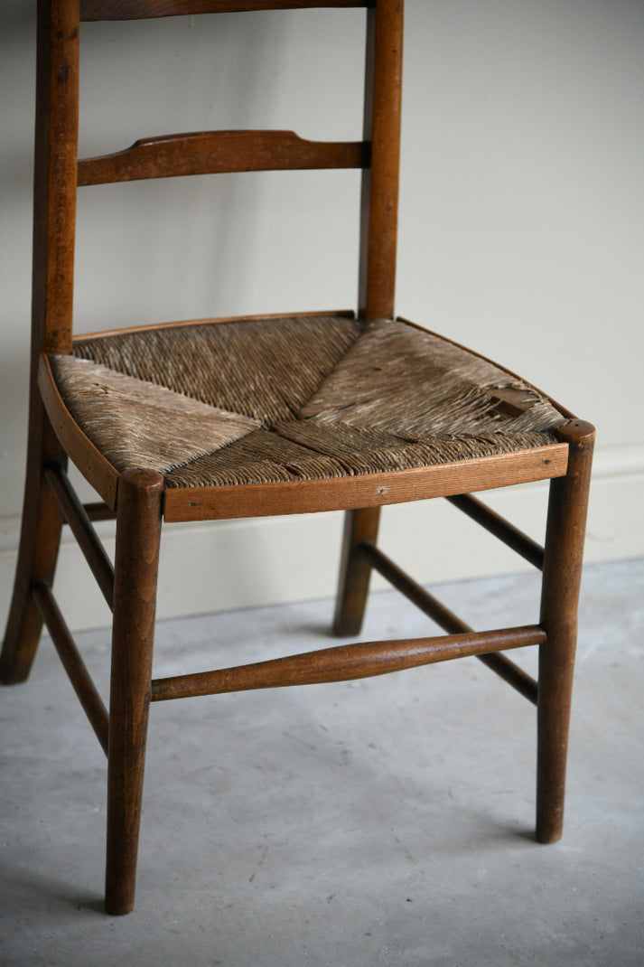 Rustic Beech & Rush Ladderback Chair – Kernow Furniture