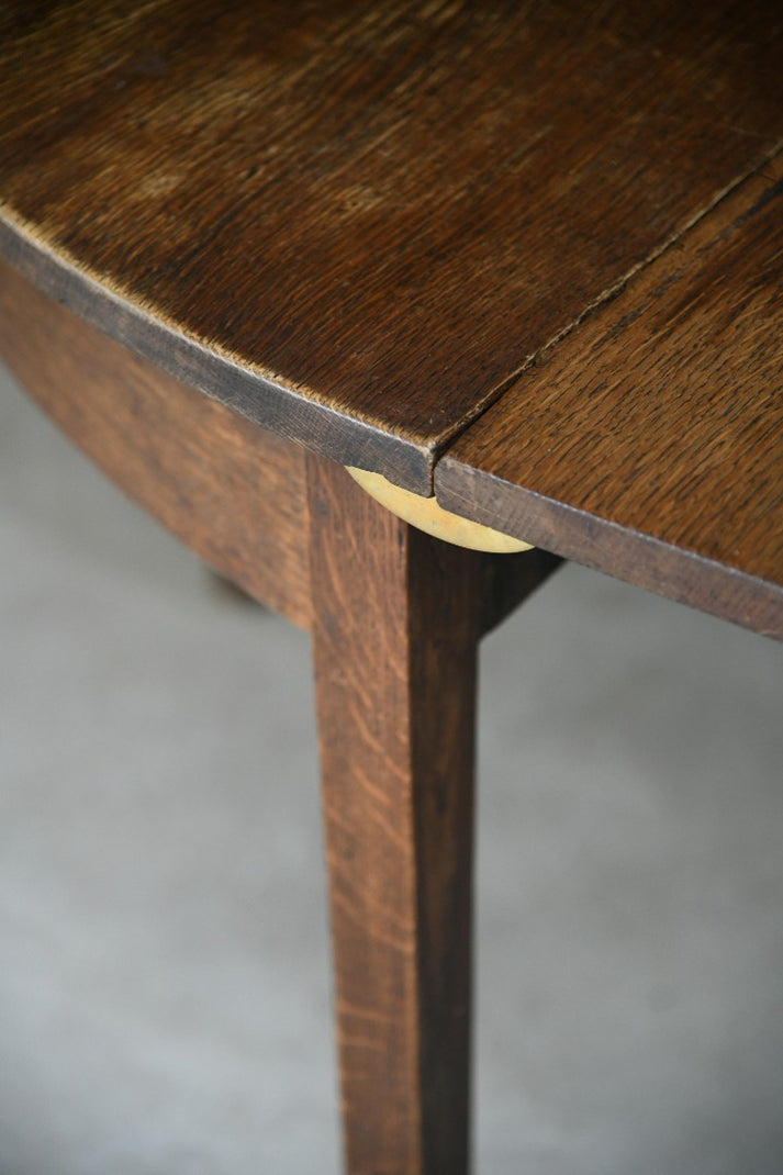 Large Georgian Oak D End Dining Table – Kernow Furniture