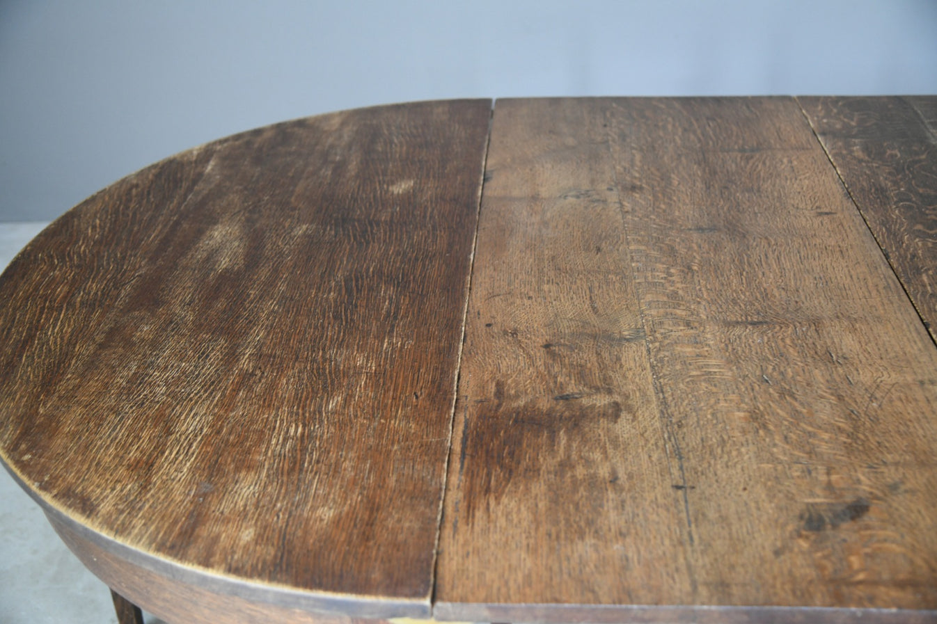 Large Georgian Oak D End Dining Table – Kernow Furniture