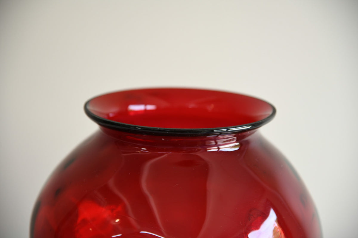 Large Red Glass Shade – Kernow Furniture