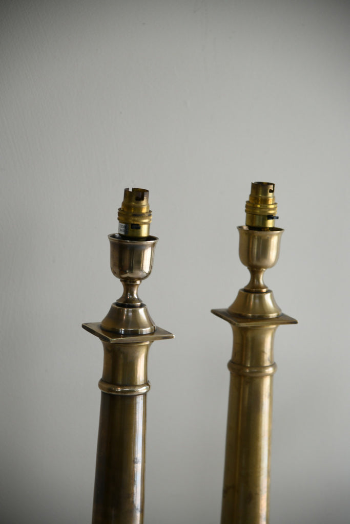 Pair Brass India Jane Table Lamps – Kernow Furniture