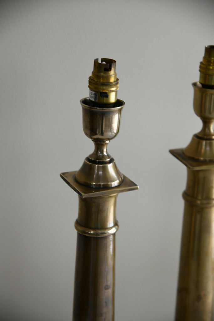 Pair Brass India Jane Table Lamps – Kernow Furniture