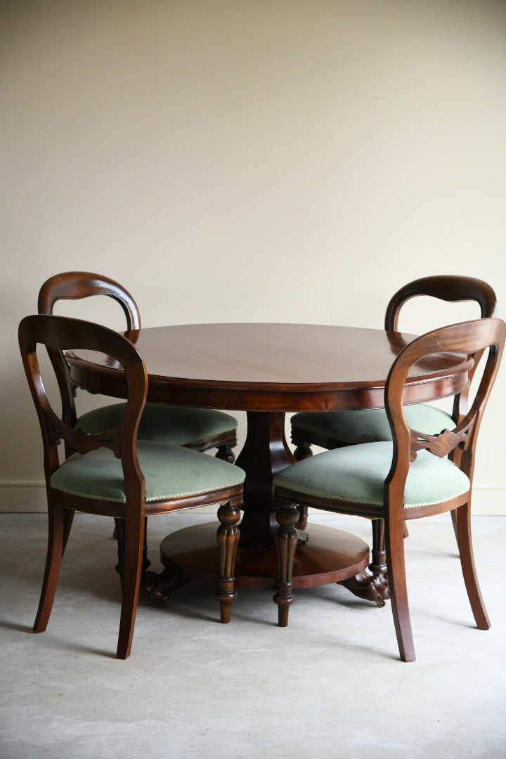 Victorian Round Mahogany Breakfast Table – Kernow Furniture