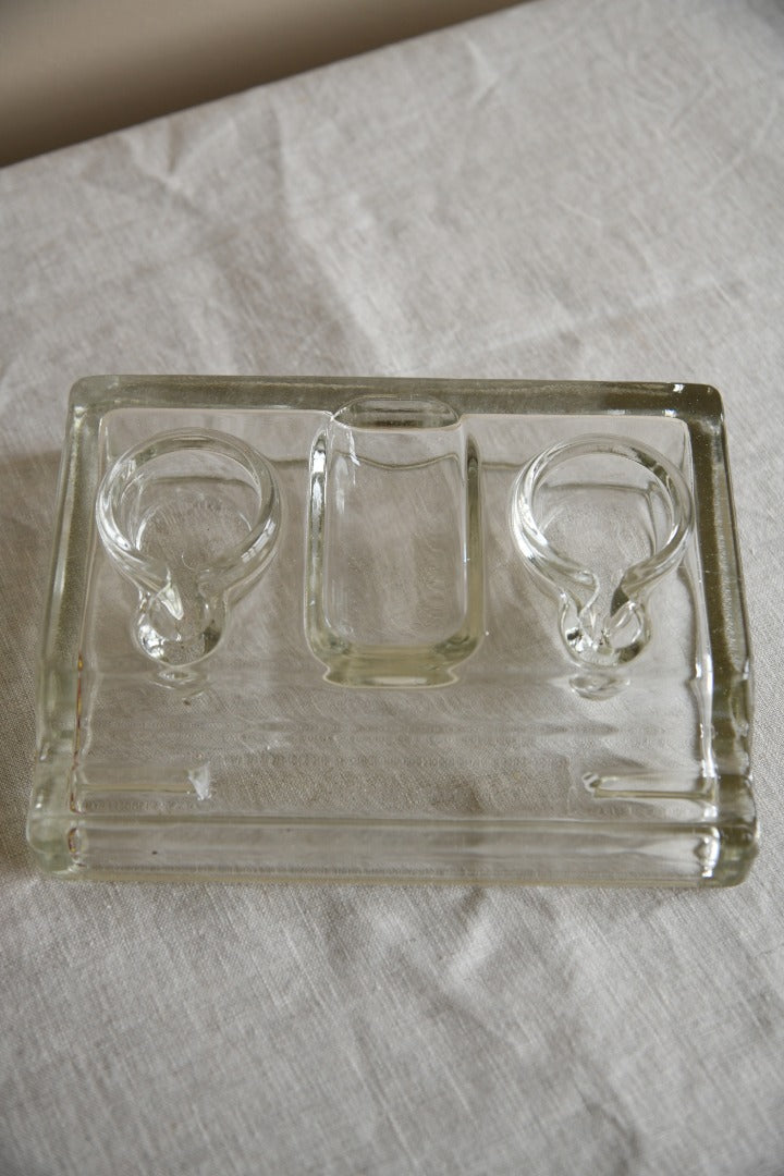 Glass Ink Well Desk Tray – Kernow Furniture
