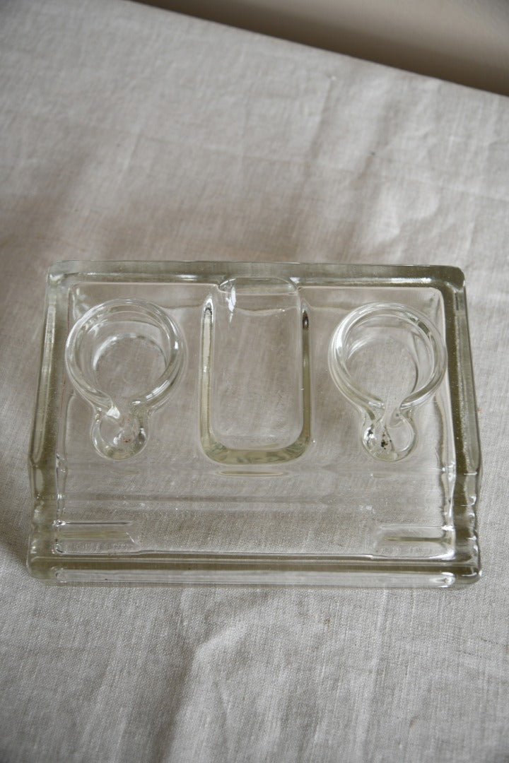 Glass Ink Well Desk Tray – Kernow Furniture