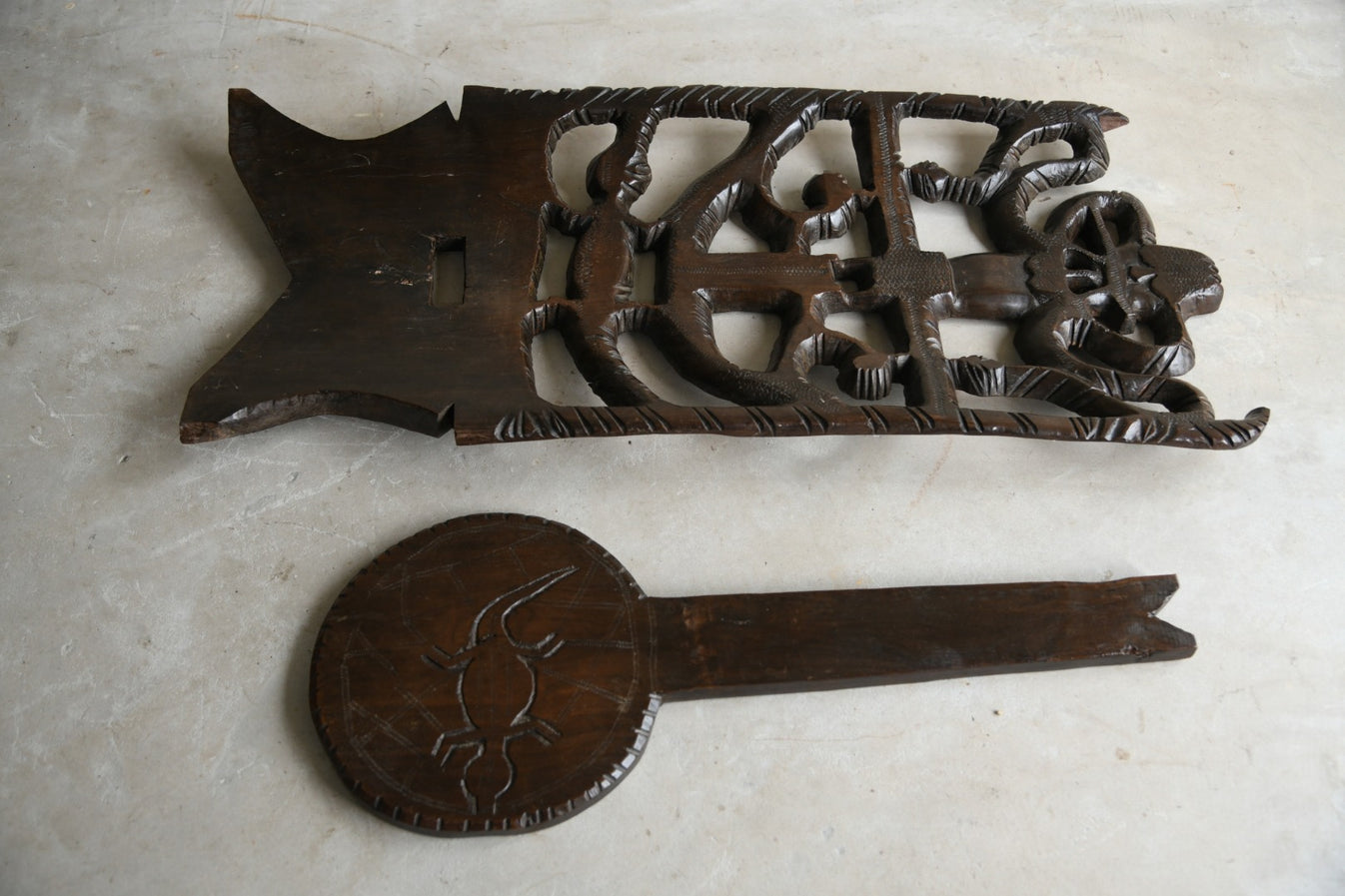 Carved African Palaver Chair – Kernow Furniture