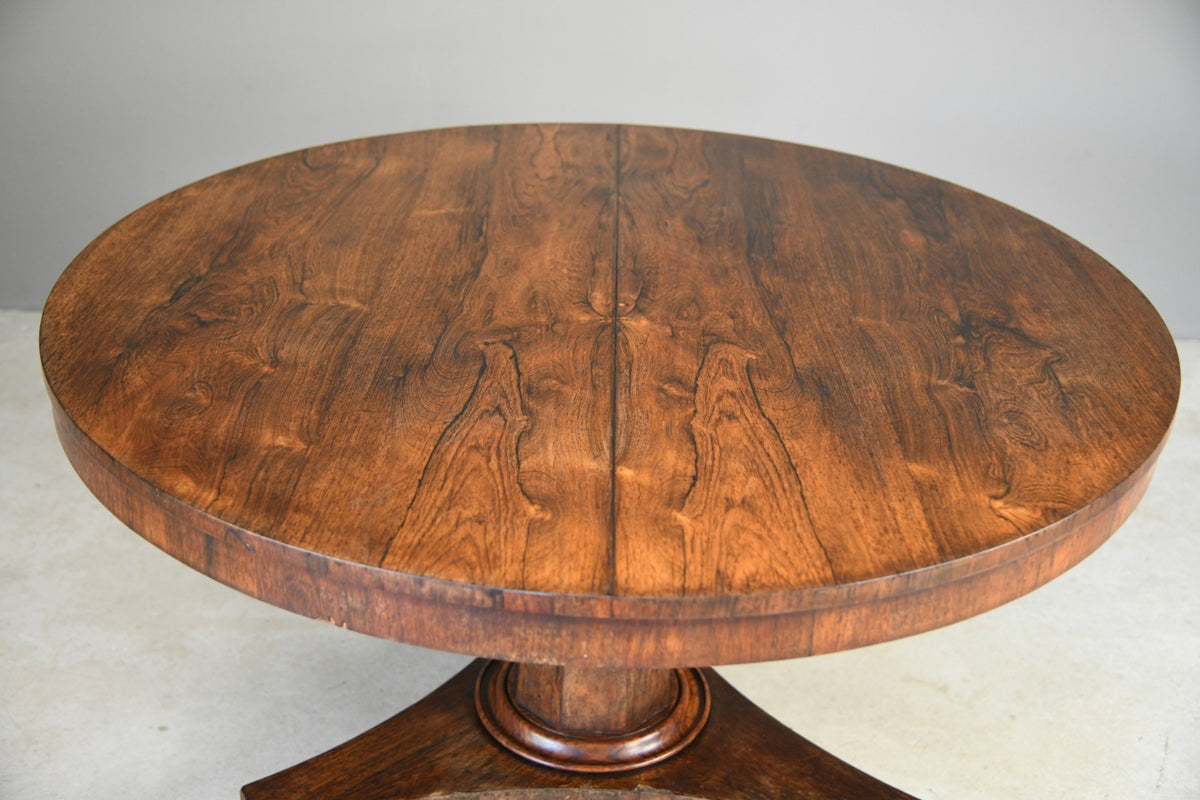 Victorian Rosewood Round Breakfast Table – Kernow Furniture