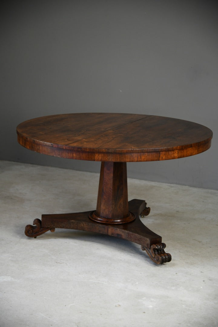 Victorian Rosewood Round Breakfast Table – Kernow Furniture