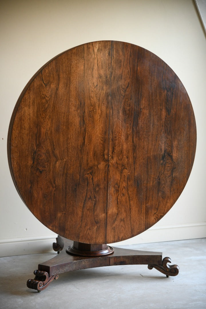 Victorian Rosewood Round Breakfast Table – Kernow Furniture