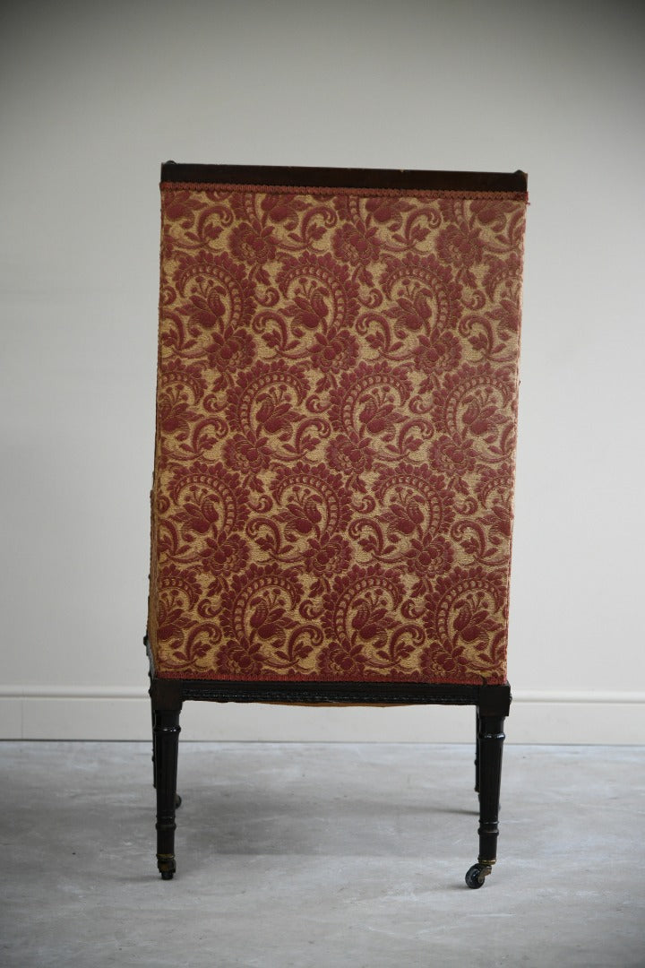 Antique Upholstered Wing Back Armchair – Kernow Furniture