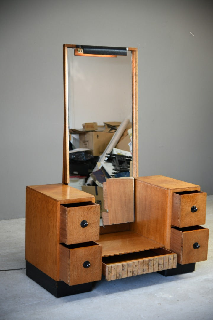 Art Deco Oak Dressing Table – Kernow Furniture