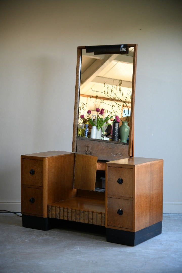 Art Deco Oak Dressing Table – Kernow Furniture