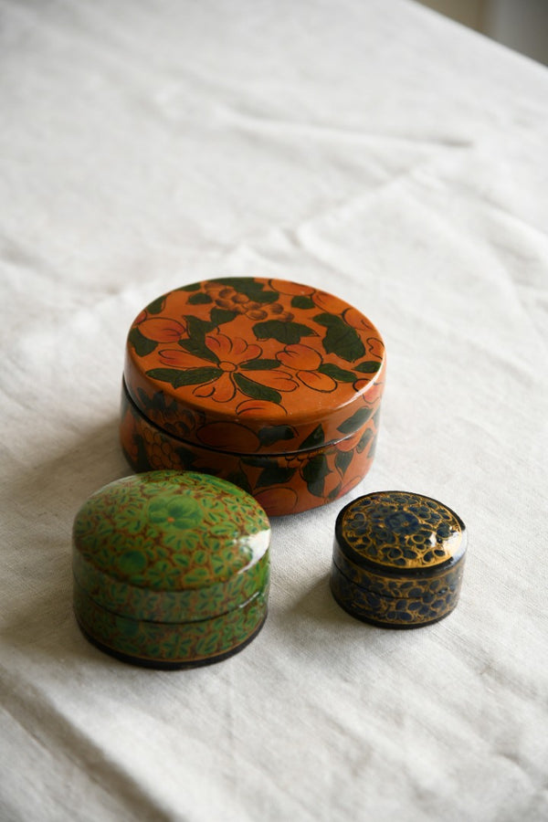 Vintage Kashmir Papier Mache Boxes – Kernow Furniture