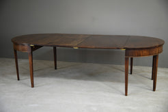 Antique Georgian Mahogany D End Dining Table – Kernow Furniture