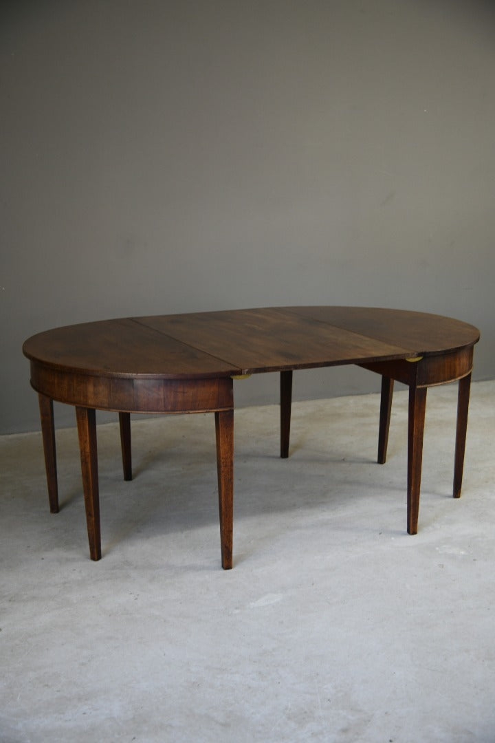 Antique Georgian Mahogany D End Dining Table – Kernow Furniture