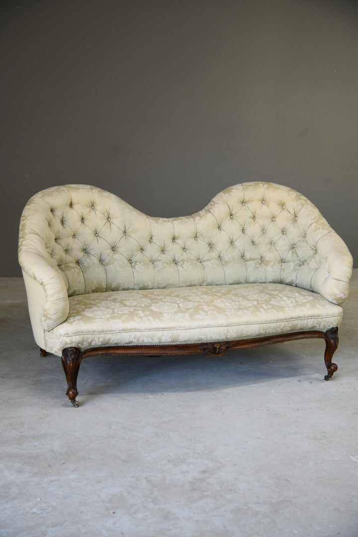 Victorian Upholstered Button Back Sofa – Kernow Furniture