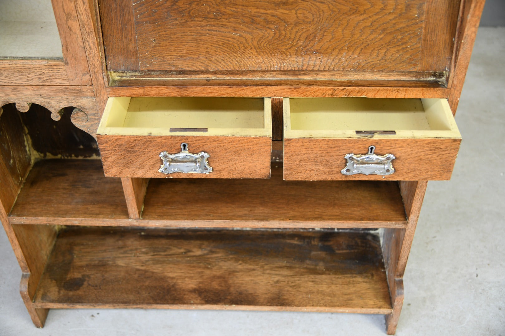 Arts & Crafts Oak Bureau – Kernow Furniture