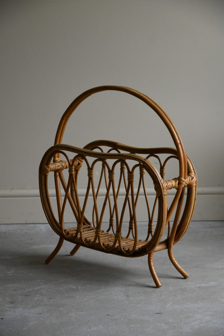 Retro Cane Magazine Rack – Kernow Furniture